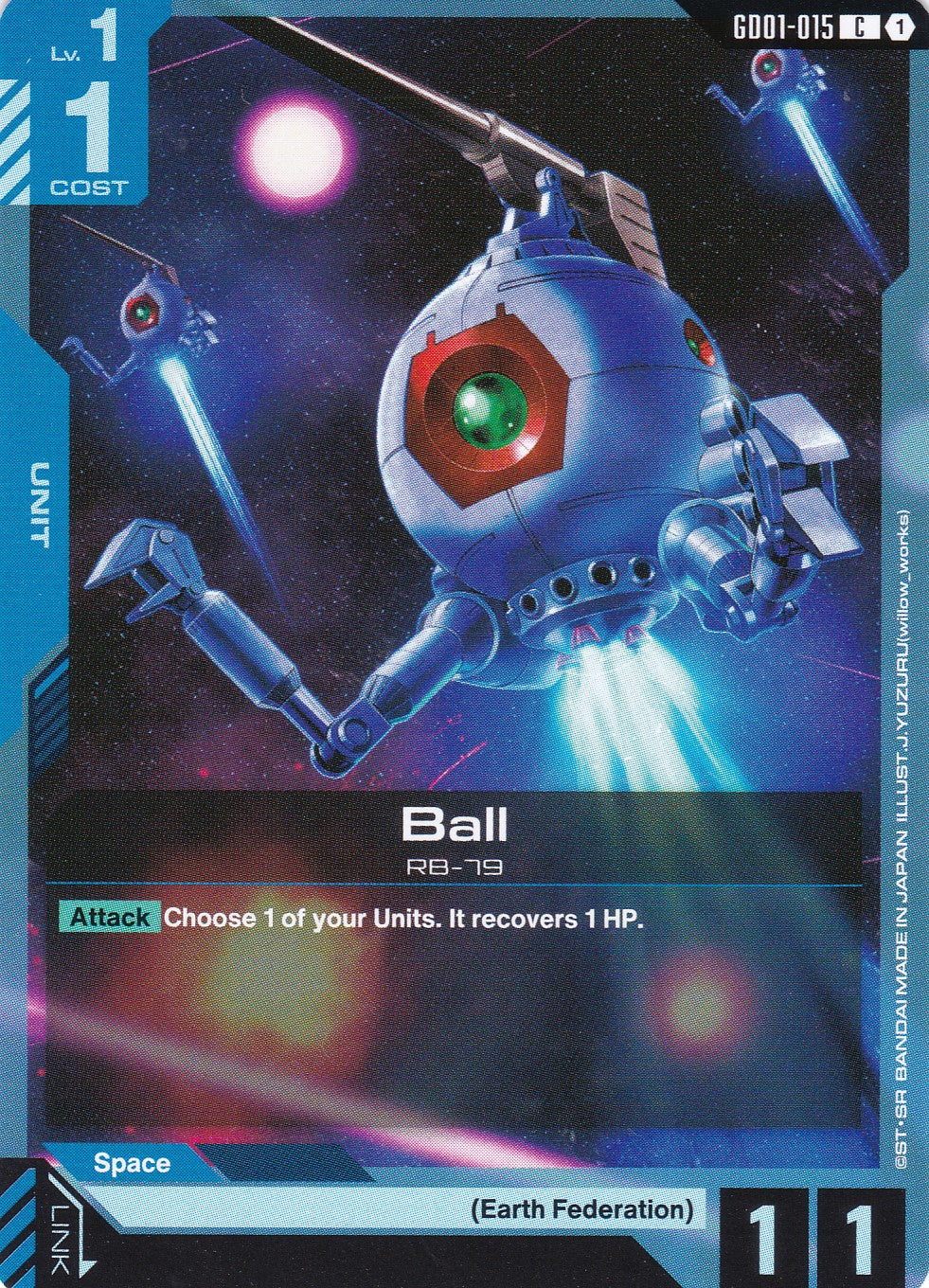 Ball RB-79 - GD01-015 - Common - Newtype Rising - GUNDAM TCG