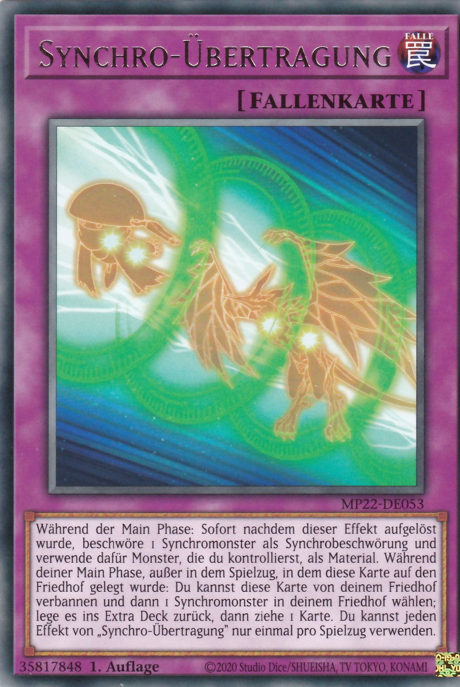Synchro-Übertragung - MP22-DE053 - Rare - Deutsch - 1. Auflage - 2022
