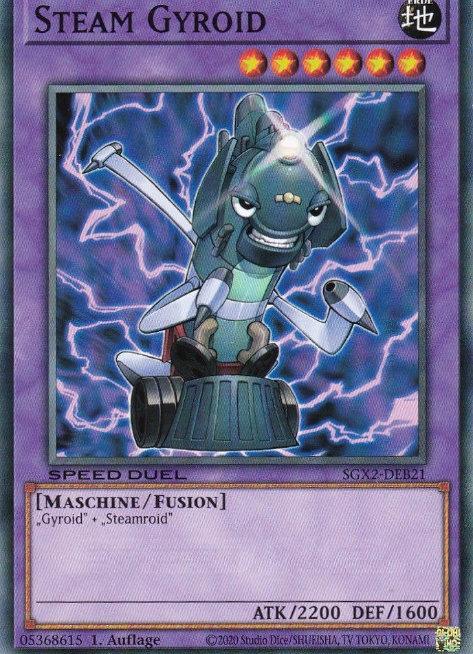Steam Gyroid - SGX2-DEB21 - Common - Deutsch - 1. Auflage - Speed Duel