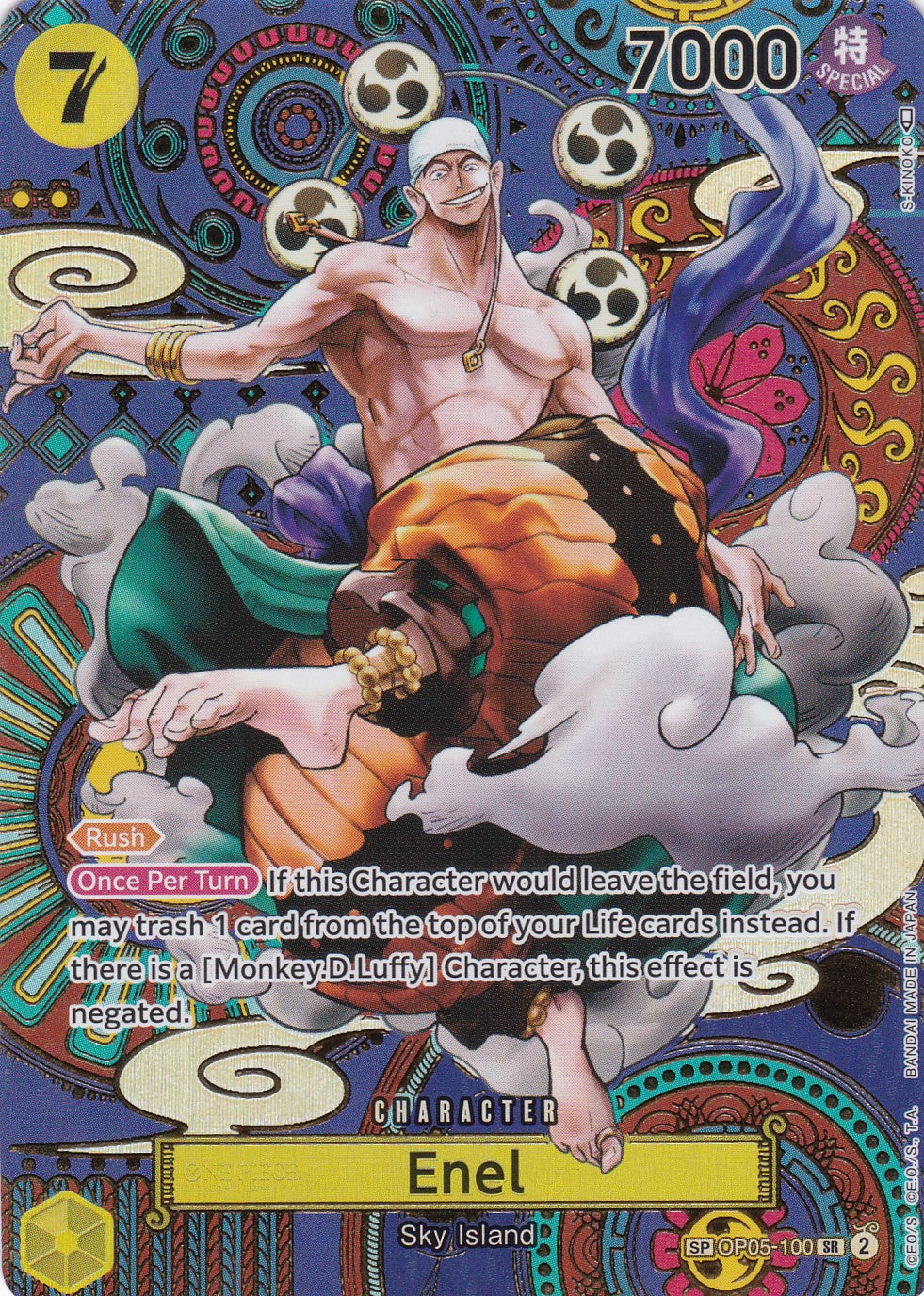 Enel (OP05-100) (V.3) - Special Rare - Awakening of the New