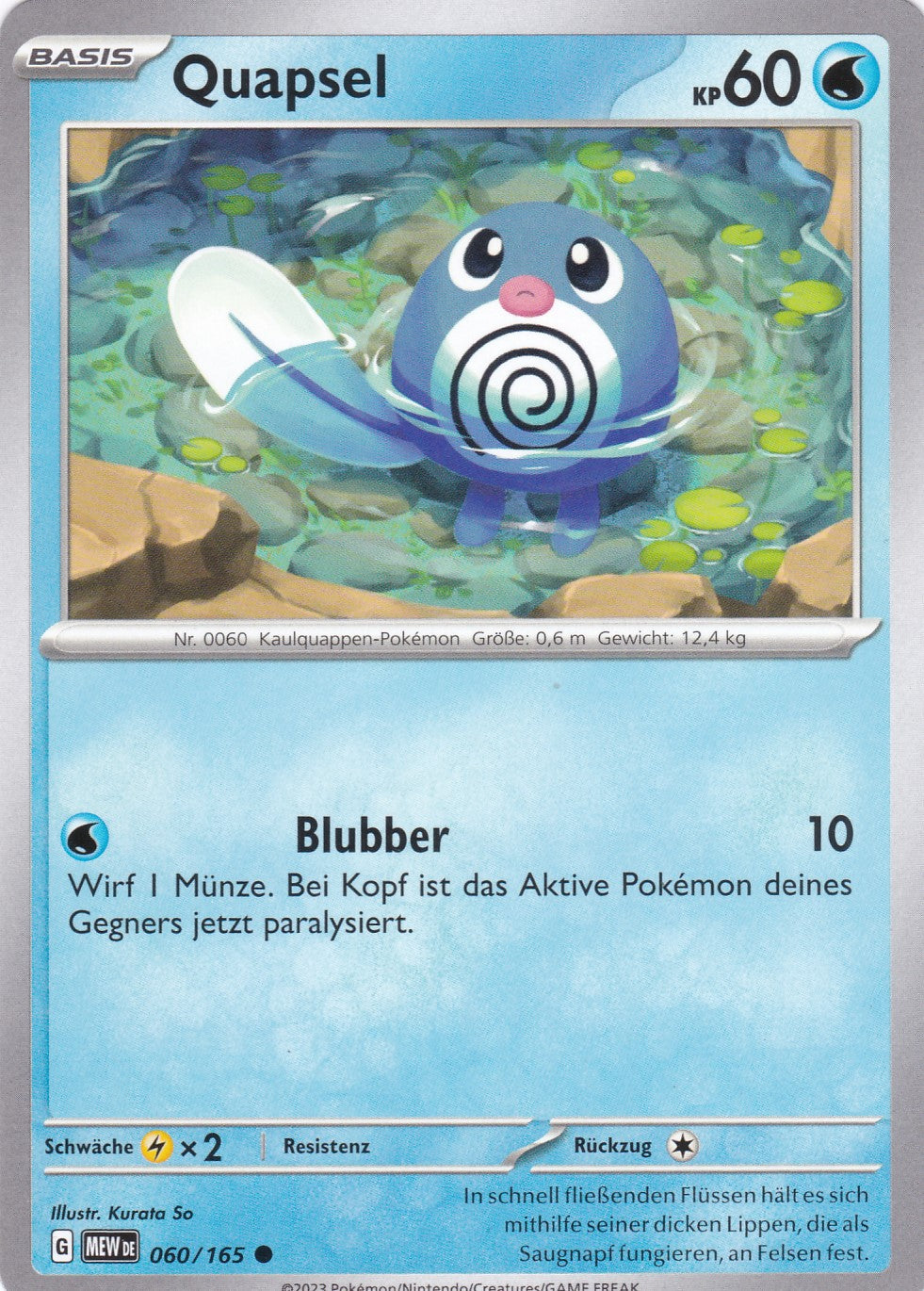 Quapsel - 60 / 207 - Common - Karmesin & Purpur – 151 - Pokemon