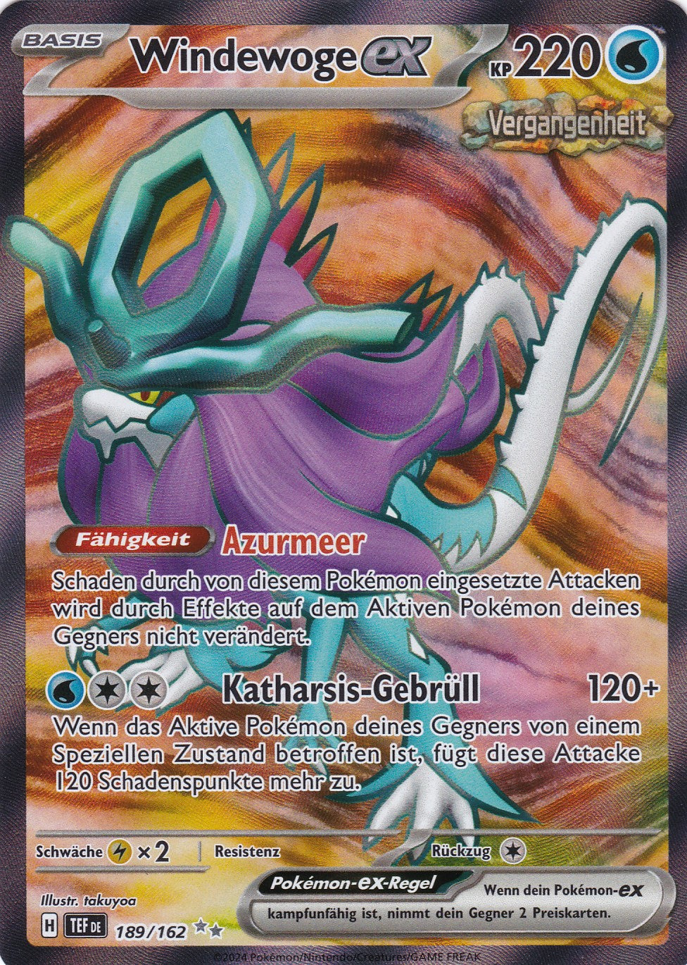 Windewoge ex - 189 / 218 - Ultra Rare - Gewalten der Zeit - Pokemon