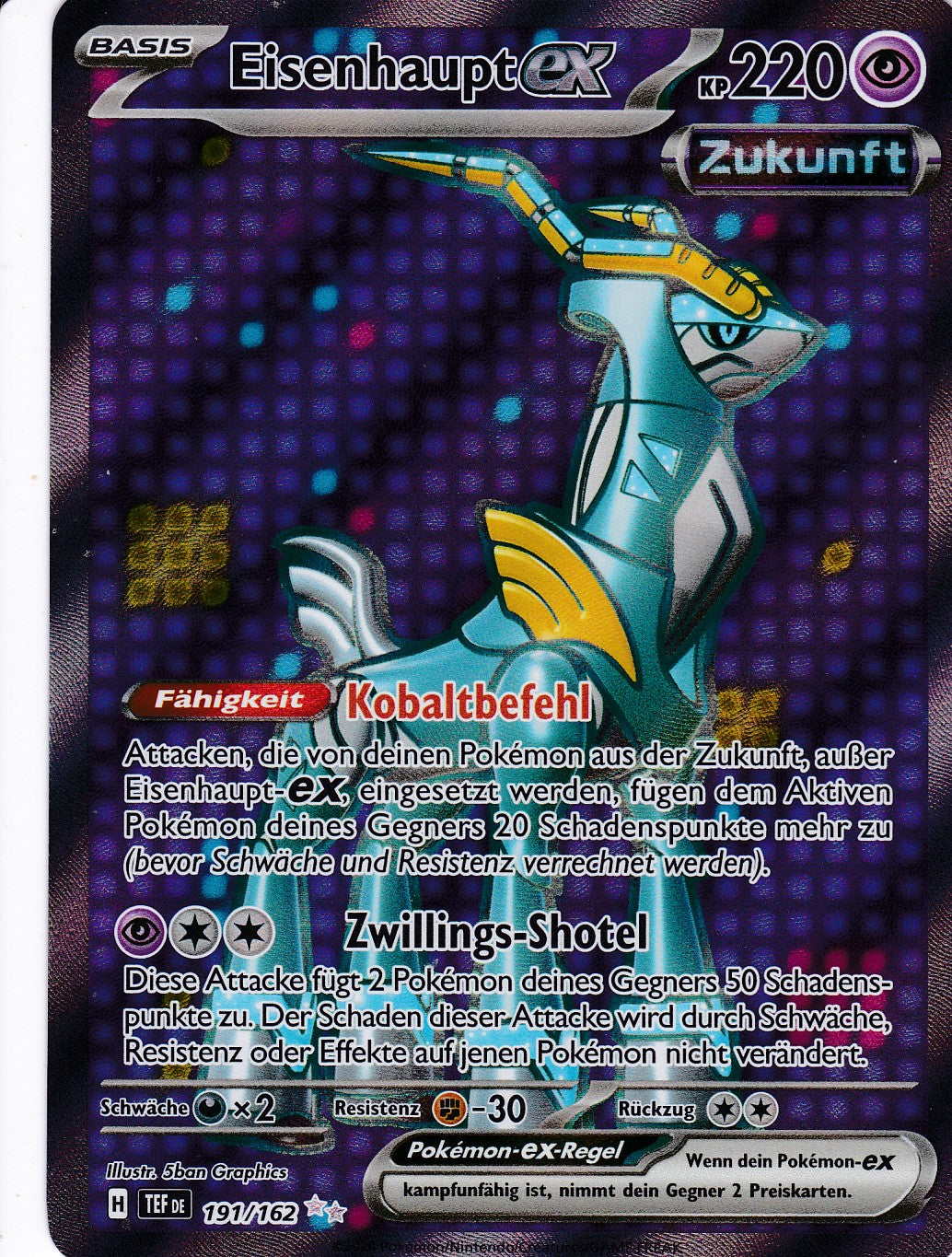 Eisenhaupt ex - 191 / 218 - Ultra Rare - Gewalten der Zeit - Pokemon