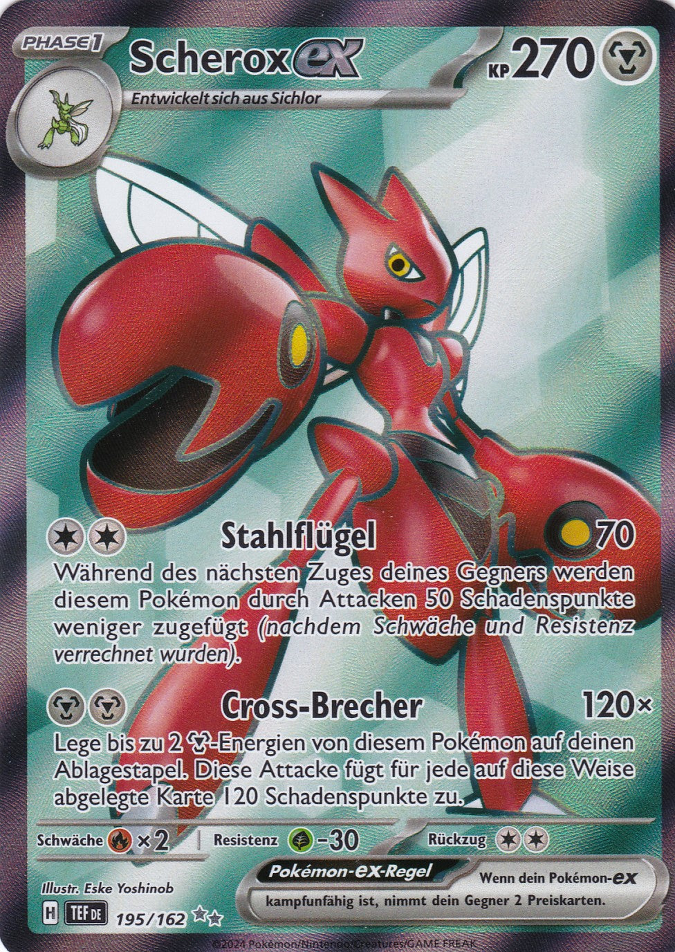Scizor ex - 195 / 218 - Ultra Rare - Gewalten der Zeit - Pokemon